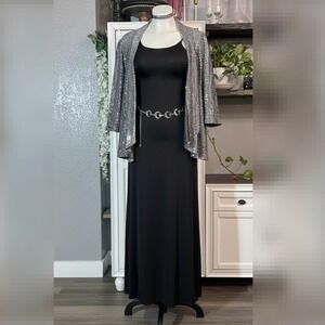 Three Flaggs California | Sweaters | Vintage Silver Sequin Open Front ...